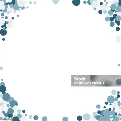 거품 패턴 프레임 블루 배너 웹입니다 컬러 배경입니다 벡터 일러스트 레이 션입니다 구에 대한 스톡 벡터 아트 및 기타 이미지 구 기포 기하 도형 Istock