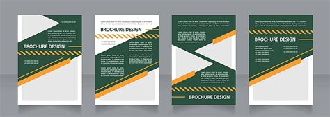 Green Architecture Brochure Template Leaflet Template Catalog Vector