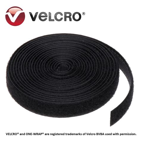 Banda Velcro® One Wrap® Negru 107mm Rola 25m