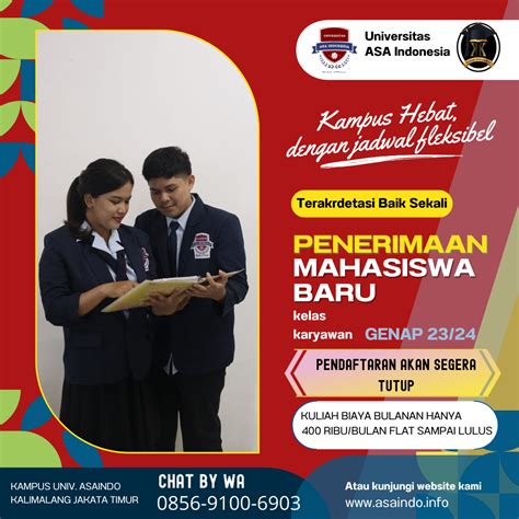 Kampus Kelas Karyawan Termurah Fleksibel Di Universitas Asaindo Jakarta