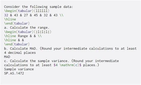 Solved Consider The Following Sample Data Chegg