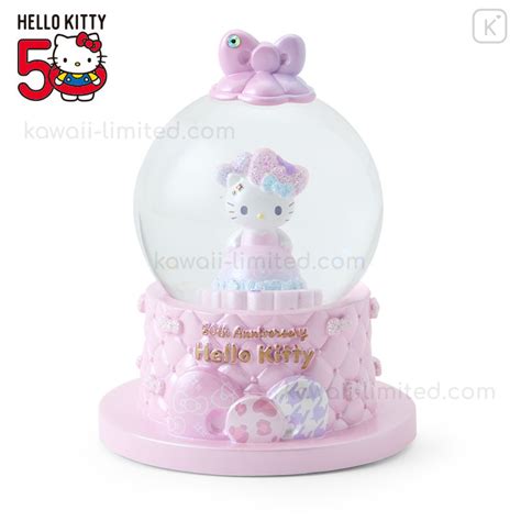 Japan Sanrio Original Shining Snow Globe M Hello Kitty Hello Kitty 50th Anniversary 2024