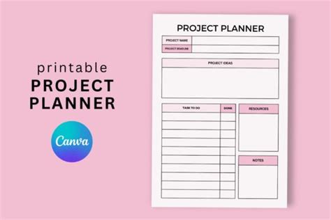 Project Planner Graphic By Templates By Amleyy · Creative Fabrica