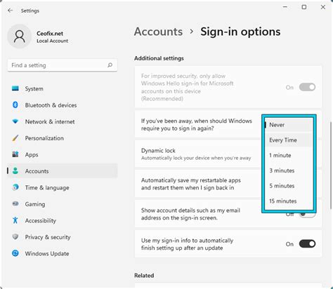 Enable Or Disable Require Sign In On Wakeup In Windows