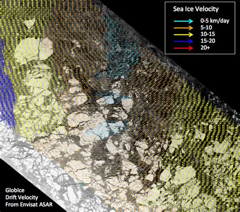 esa sea ice velocity