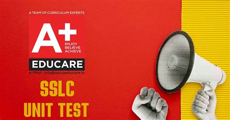 Aplus Blog Sslc Examination 2023 English Unit Test [emandmm]