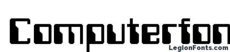Computerfont Regular Font Download Free LegionFonts
