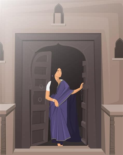 Premium Vector Girl Character Illustration
