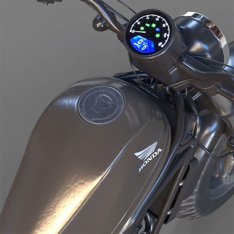 Motorcycle Honda Rebel 500 With High Quality Pbr Textures 3d Model
