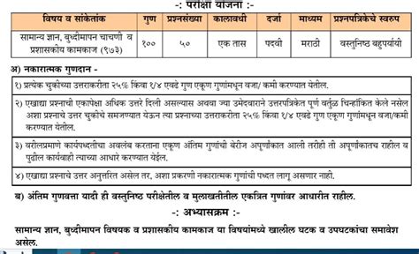 Mpsc Syllabus Update 2023 प्रशासकीय अधिकारी गट ब या संवर्गांच्या