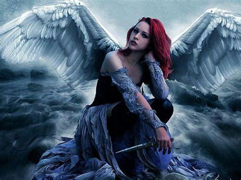 Red Headed Angel Angel Art Angel Warrior Gothic Angel