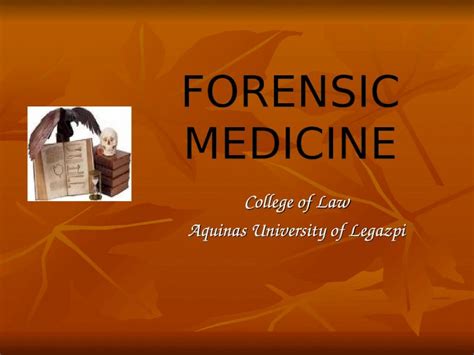 Ppt Lecture 1 Forensic Medicine 1 Dokumen Tips