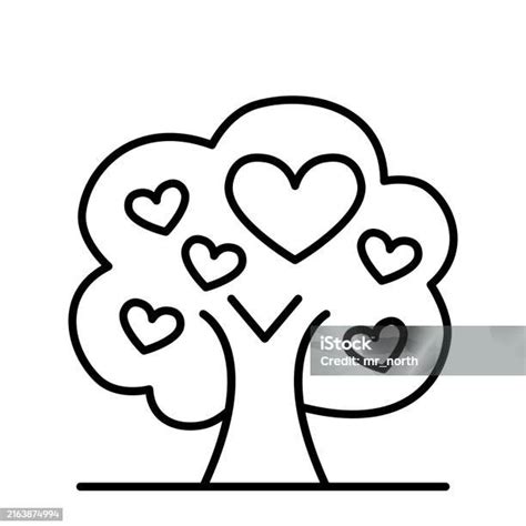 자선 개념 아이콘 얇은 선 스타일 벡터 일러스트 레이 션 그래픽 디자인 개념 기호에 대한 스톡 벡터 아트 및 기타 이미지 개념 기호 고립 색상 나무 Istock