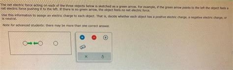 Solved The Net Electric Force Acting On Each Of The Three