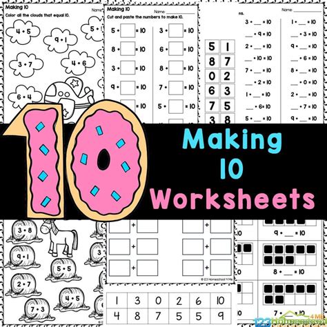 Make 10 Math Printable Learning Math Fun