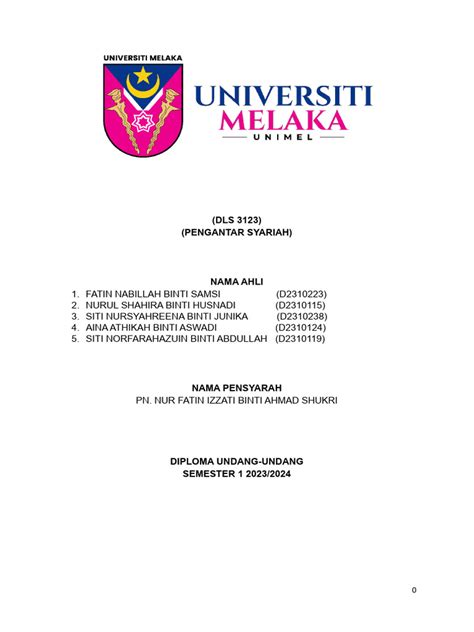 assignment dls 3123 final pdf