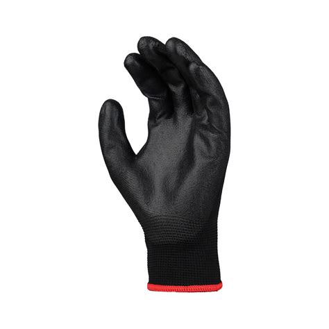 Rebel Tru Touch Black Pu Coated Gloves Protekta Safety Gear