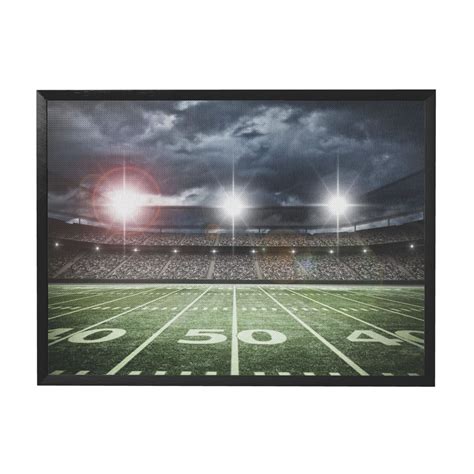 Aarocafa Stadium Football Field Art Black Plastic Frame Viral