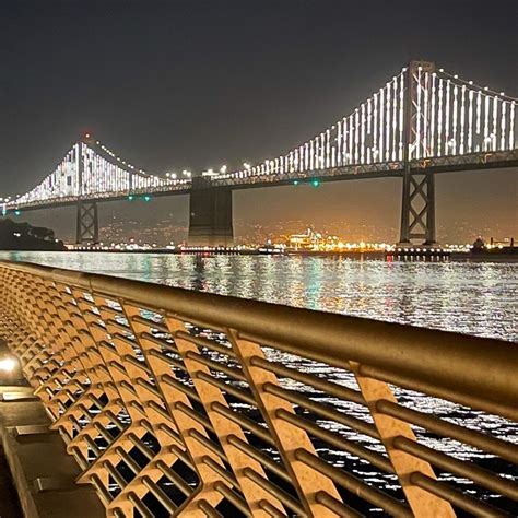 San Francisco Bay Bridge At Night