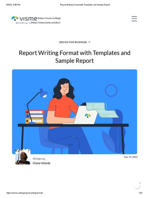 Report Writing Format With Templates And Sample Report Pdf Information Information Science
