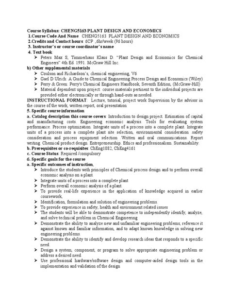 course syllabus pdf engineering design