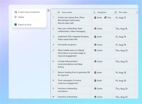 Microsoft Loop Now Adds A Way To Export Loop Tables To Excel Spreadsheets Software News