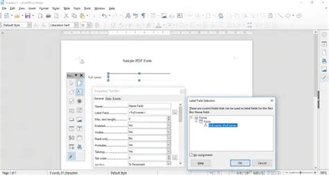 How To Create A Fillable PDF Form In LibreOffice