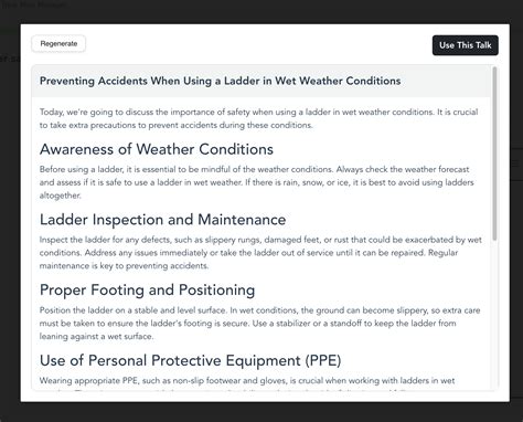 How To Write A Safety Toolbox Talk In Seconds Or Less