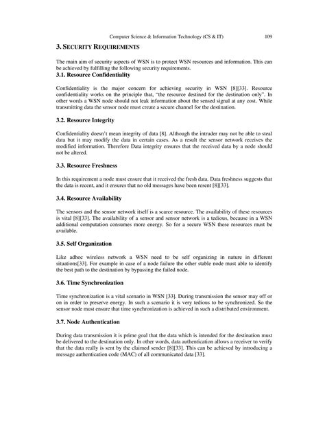 Wireless Sensor Networks Architecture Security Requirements Security Threats And Its