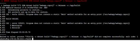 Docker에서 Core 앱을 빌드할 때 Main 메서드를 찾지 못합니다 🌐 Aspnet Blazor Iis 웹 Qanda 닷넷데브