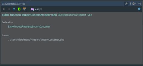 Phpstorm Return Type Hinting In Quick Documentation Stack Overflow