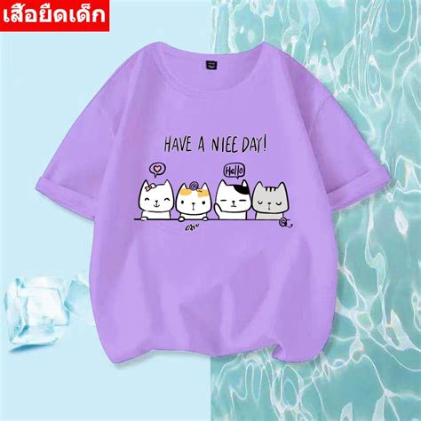 K 2264เสื้อยืดแขนสั้นเด็กลายการ์ตูนน่ารัก ผ้านุ่มใส่สบาย ลายเยอะ สีครบ ไซส์ครบ ปลีก ส่ง