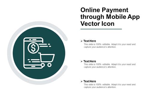 Online Payment Through Mobile App Vector Icon Ppt PowerPoint Presentation S