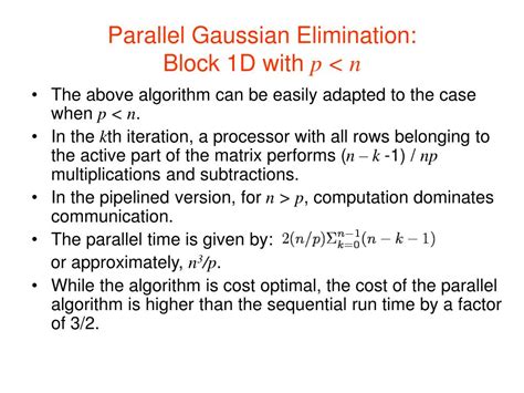 Ppt Dense Matrix Algorithms Powerpoint Presentation Free Download Id7193