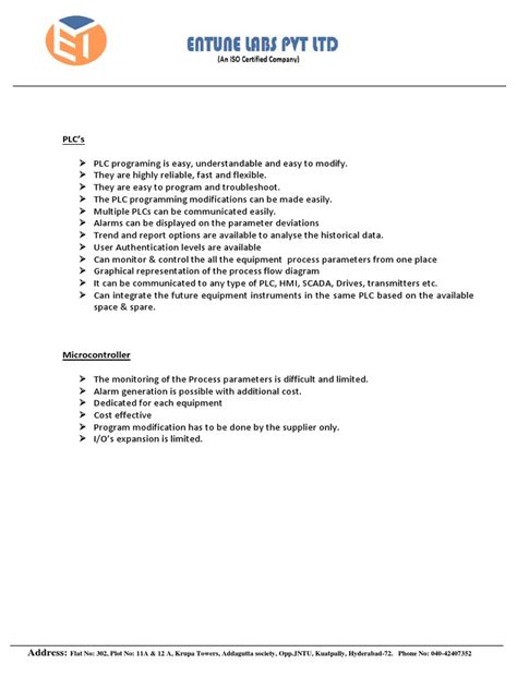 Plc Vs Microcontroller Pdf Computers