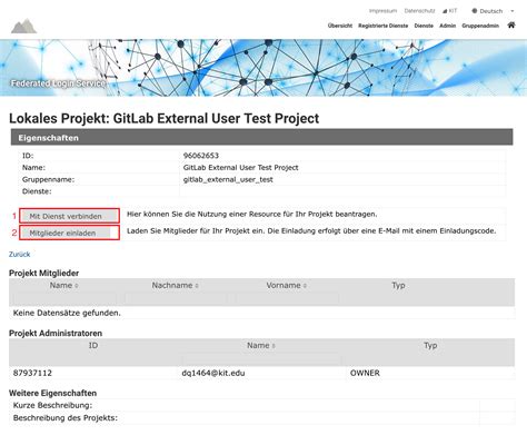 External User Account Use GitLab At KIT
