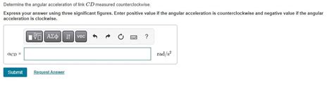 Solved Link Ab Has The Angular Velocity ωab3rads And