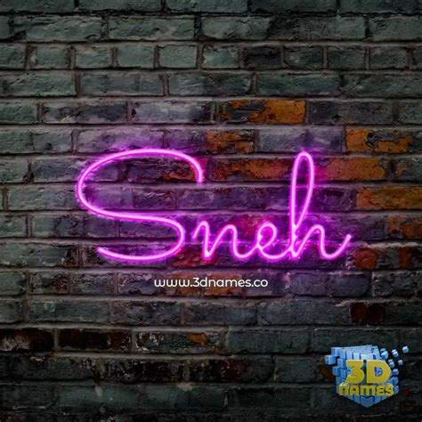 Pink Neon 3d Name Wallpaper For Sneh Custom Wallpaper 3d Names