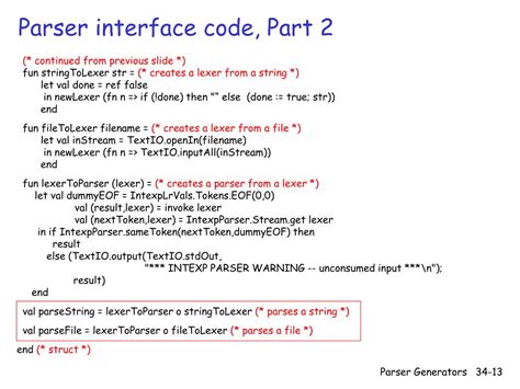 Ppt Parser Generators Powerpoint Presentation Free Download Id1487320