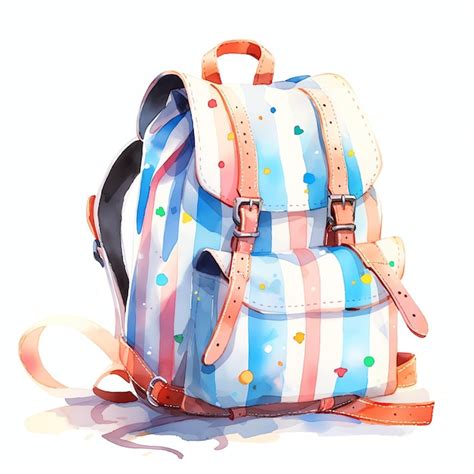 Watercolor Cute Space Items Premium Ai Generated Image