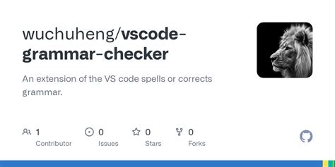 github wuchuheng vscode grammar checker an extension of the vs code spells or corrects grammar