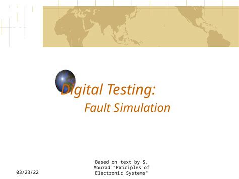 PPT Digital Testing Fault Simulation DOKUMEN TIPS