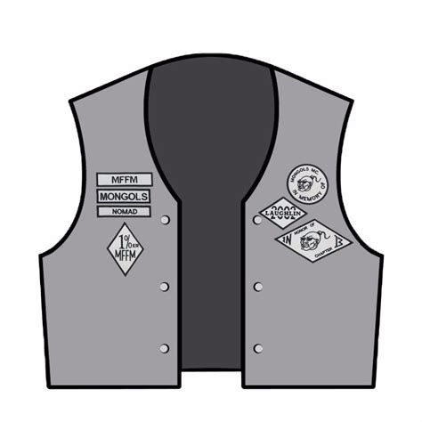 13pcs Set Mongols Nomad Mc Biker Vest Embroidered Patch Iron Motorcycle