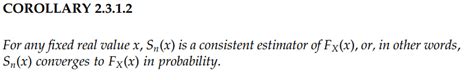 Solved For Any Fixed Real Value X Sn X Is A Consistent Chegg Com