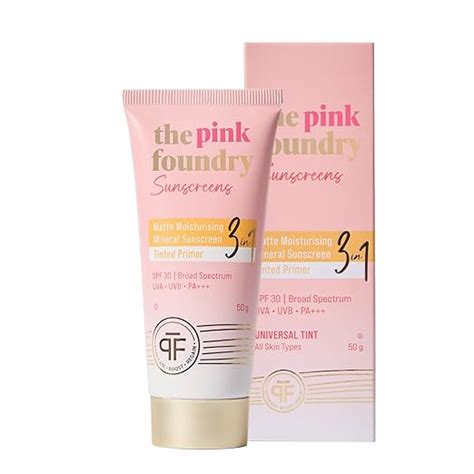 The Pink Foundry Matte Moisturising Mineral Tinted Sunscreen 50 Gms