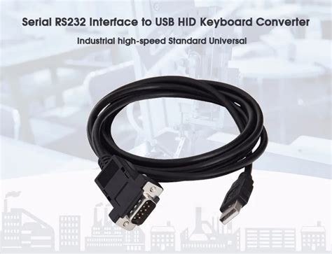 Serial Rs232 Interface To Usb Hid Keyboard Converter Buy Rs232 To Usb Converter Adapter Female