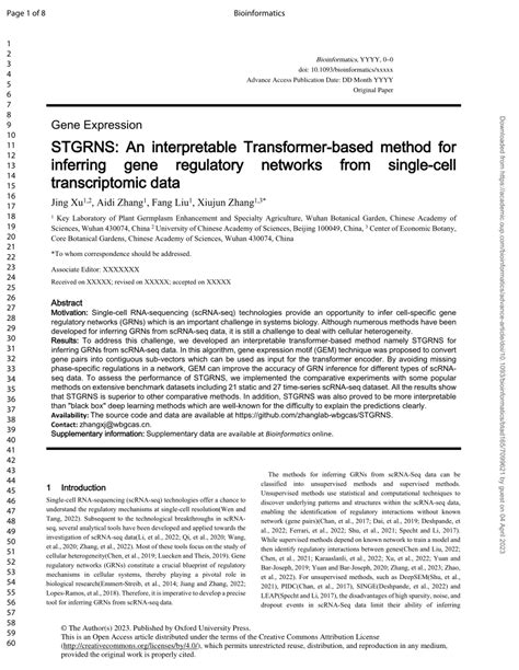 pdf stgrns an interpretable transformer based method for inferring