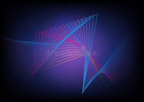 Abstract Triangle Wave Blue Background Stock Vector Illustration Of Communication Polygon