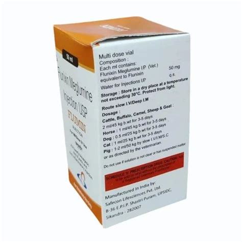 50ml Flunixin Meglumine Injection Usp At Rs 250 Box Flunixin