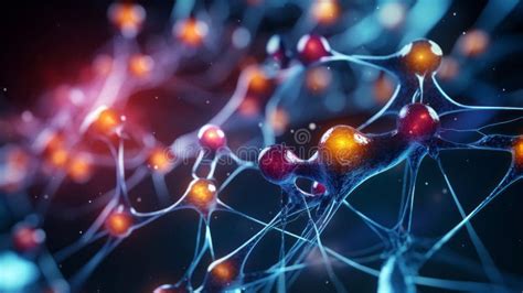 Colorful Realistic Model Of Molecule Scientific Image Of Cell